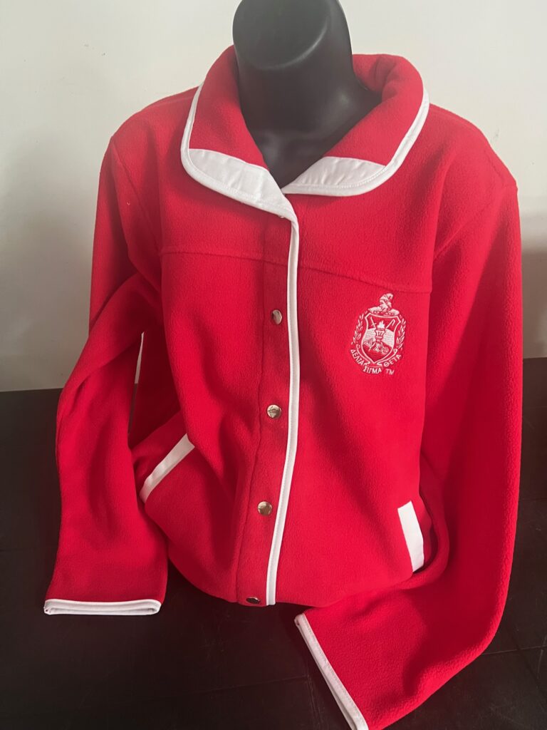 Red Fleece Jacket w/White Trim – Kenworld